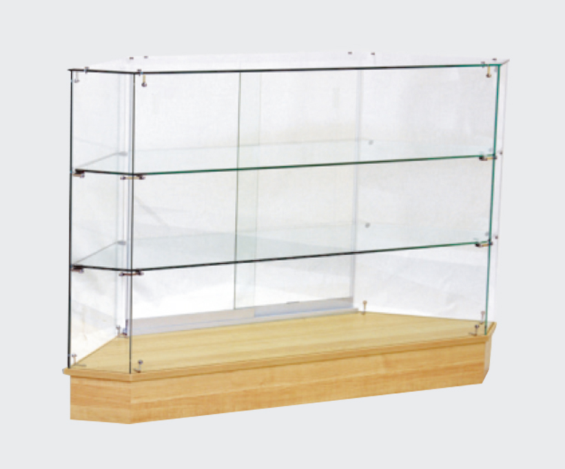SAGCC42M PREMIUM FRAMELESS FULL CORNER SHOWCASE - DWC