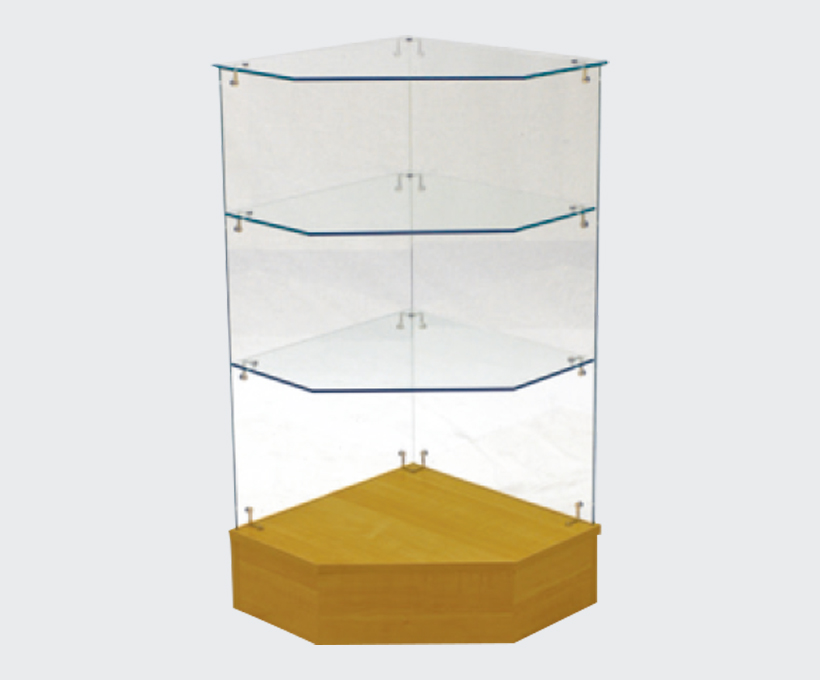 SAGPC18M PREMIUM FRAMELESS FULL VISION PENTAGON CORNER CASE - DWC