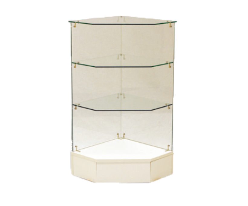 SAGPC18W-W PREMIUM FRAMELESS FULL VISION PENTAGON CORNER CASE - DWC