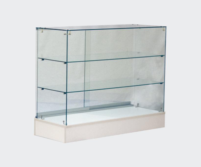 SAG4W-W PREMIUM FRAMELESS FULL VISION SHOWCASE - DWC